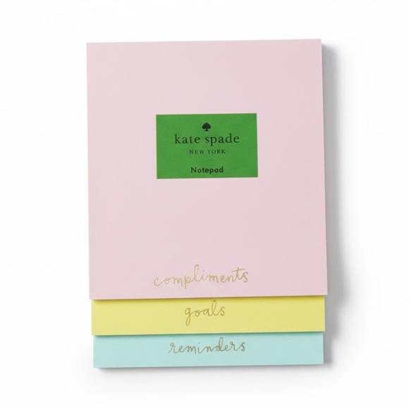 kate spade | Office | Kate Spade New York Stacked Notepad Compliments ...